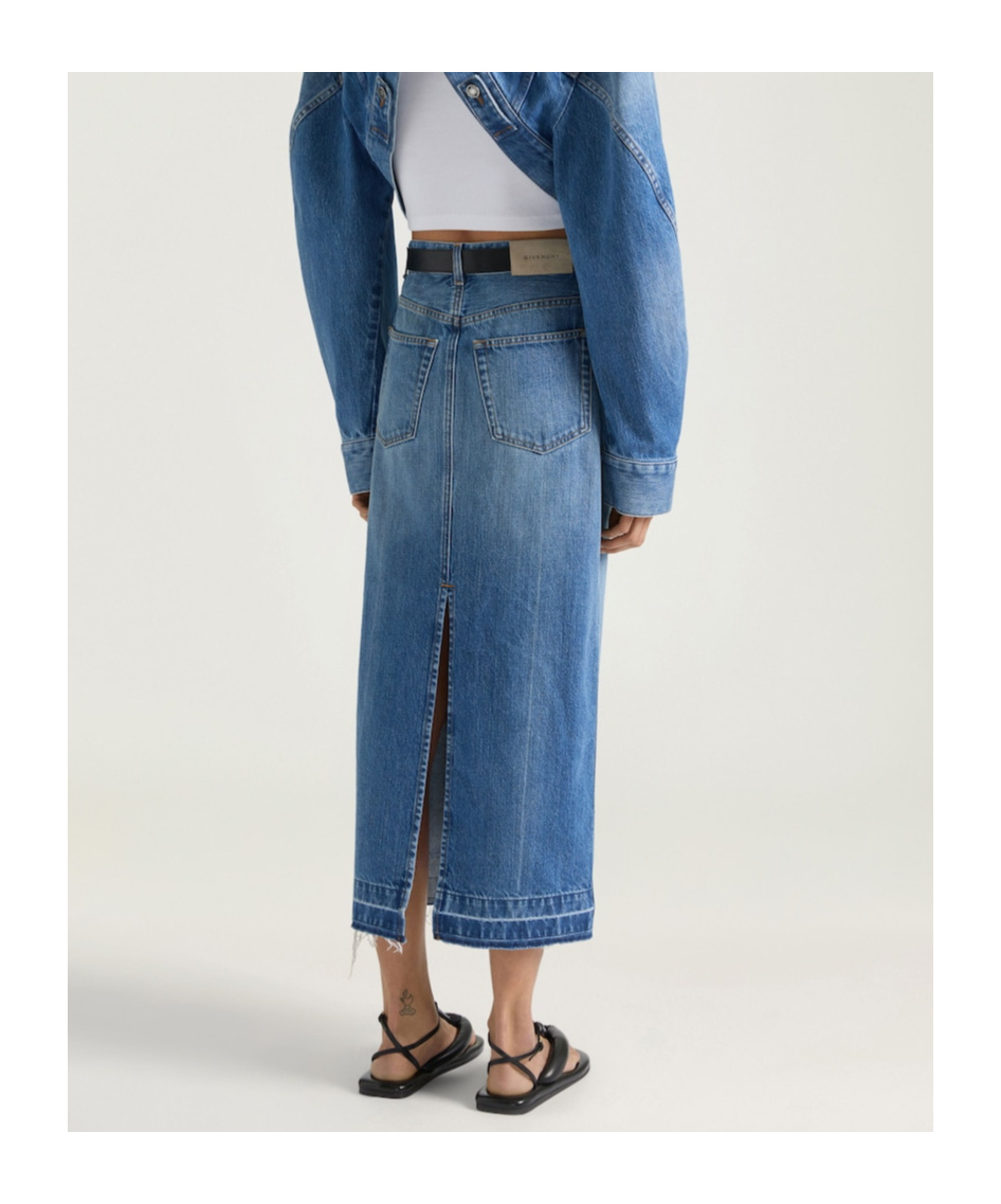 GIVENCHY Givenchy Midi Skirt in Denim